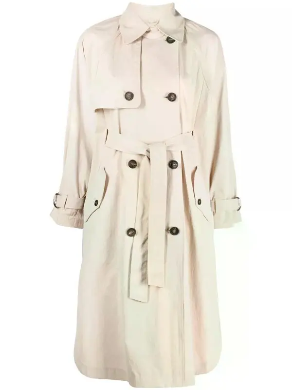 Brunello Cucinelli Buttoned Trench Coat