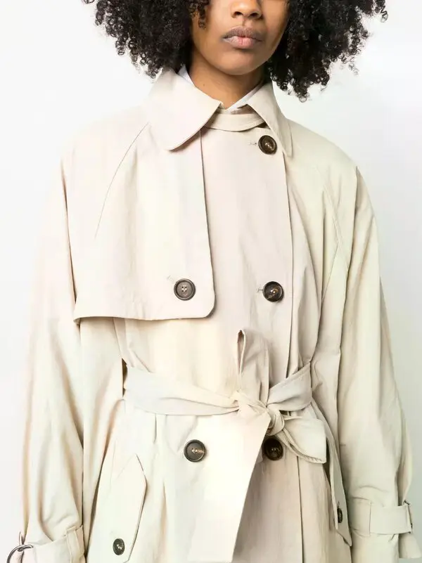 Brunello Cucinelli Buttoned Trench Coat