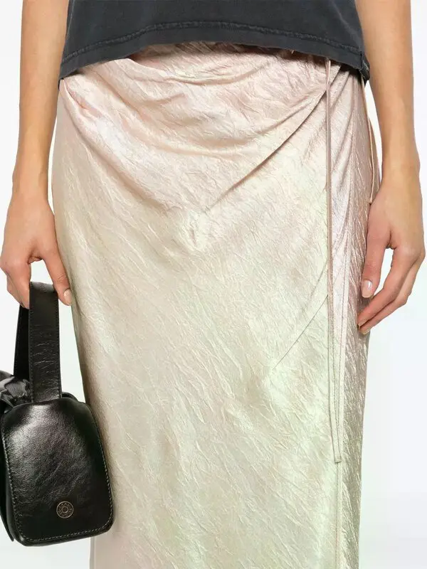 Acne Studios Satin Wrap Midi Skirt