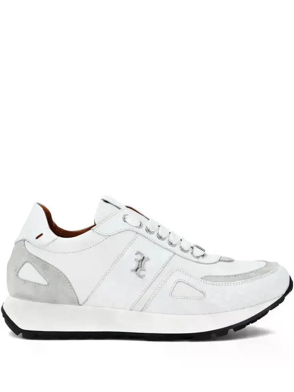 BILLIONAIRE Panelled Leather Sneakers