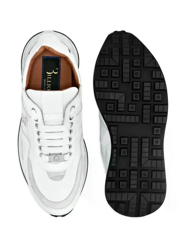 BILLIONAIRE Panelled Leather Sneakers