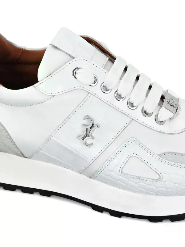 BILLIONAIRE Panelled Leather Sneakers