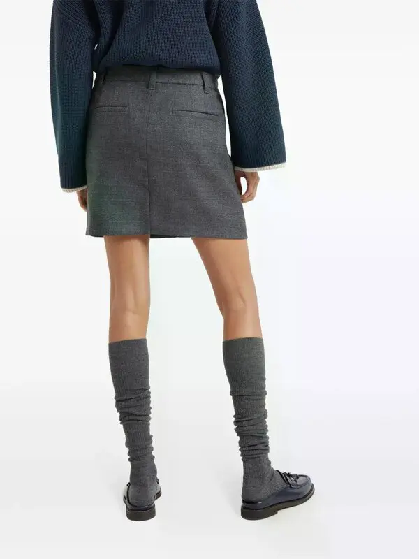 Brunello Cucinelli Tailored Virgin Wool Miniskirt