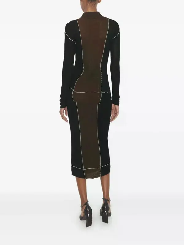 Tory Burch Panelled Midi Skirt