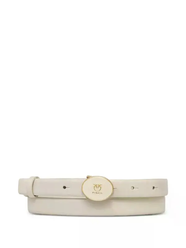 Pinko Logo-buckle Belt - Neutrals