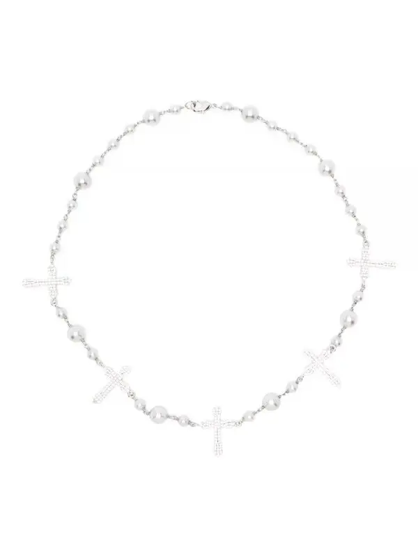 DARKAI Pearls Royal Necklace - Silver