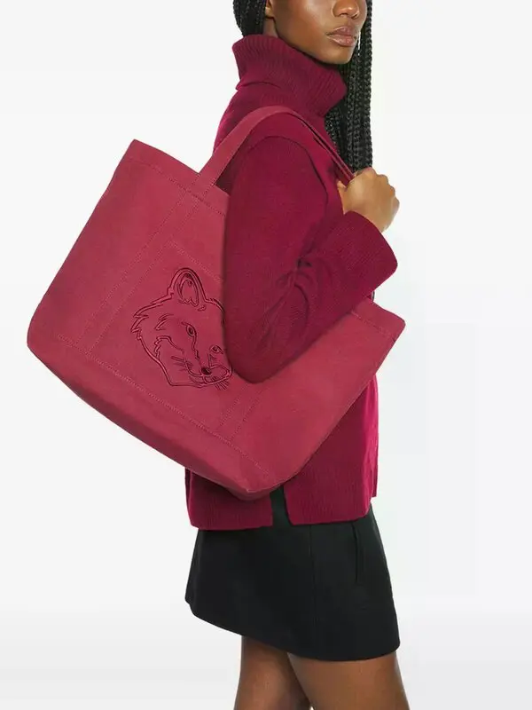 Maison Kitsuné Large Fox Head Tote Bag