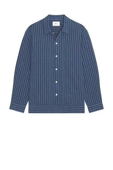 Nn07 Reed Stripe Overshirt Shacket