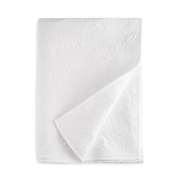Michael Aram Wildflowers Coverlet, Queen - White