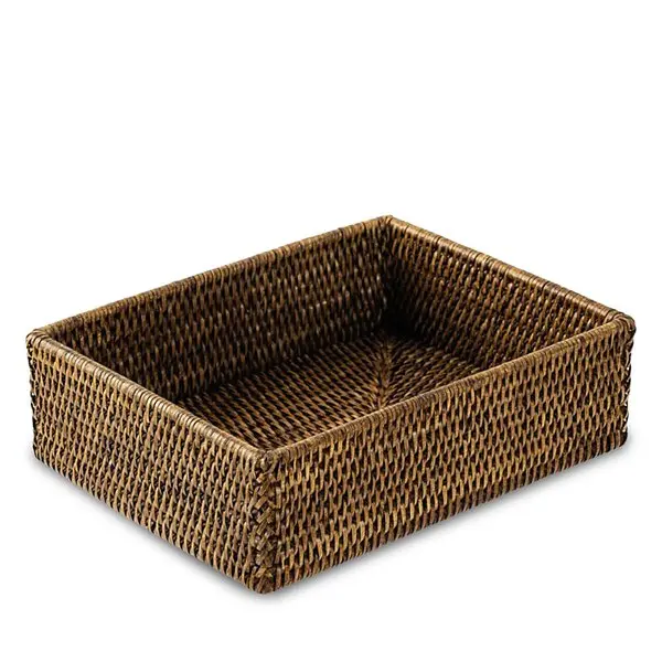 SAMBONET Radici Home Collection Rattan Rectangular Tray - No Color