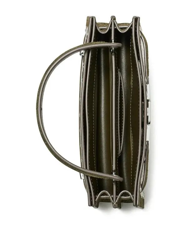 Tory Burch Studded Suede Top Handle Bag