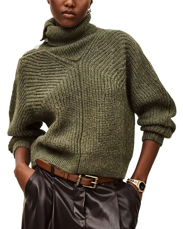 Ba&sh Roumane Turtleneck Sweater - Khaki