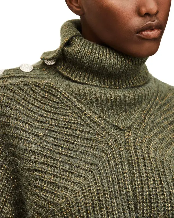 Ba&sh Roumane Turtleneck Sweater - Khaki