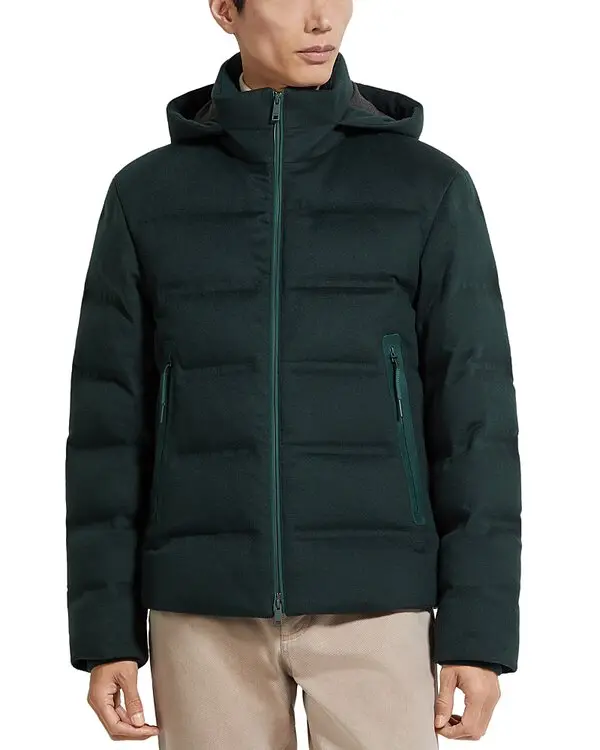 Zegna Oasi Cashmere Elements Blouson Jacket - Dark Green