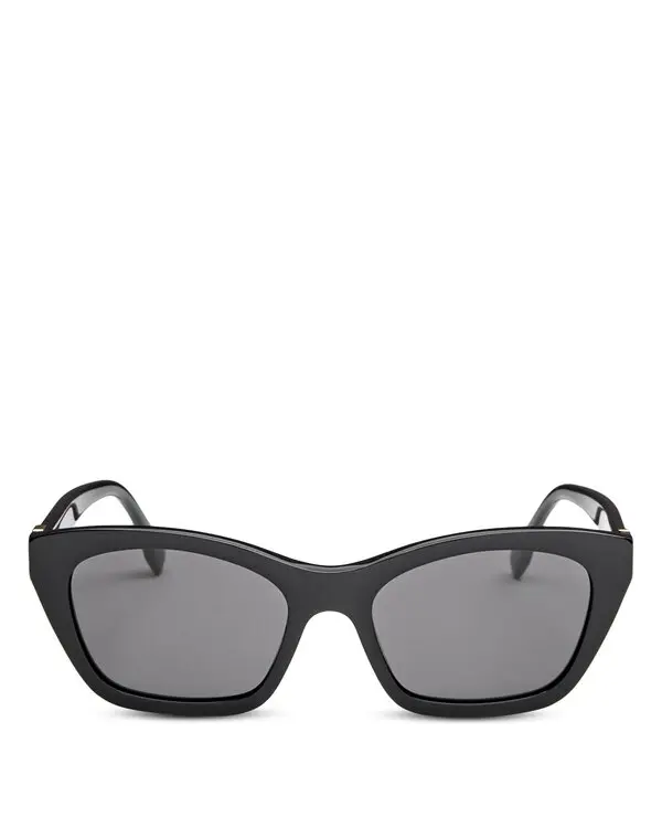 Fendi Forever Rectangular Sunglasses, 54mm - Black/smoke