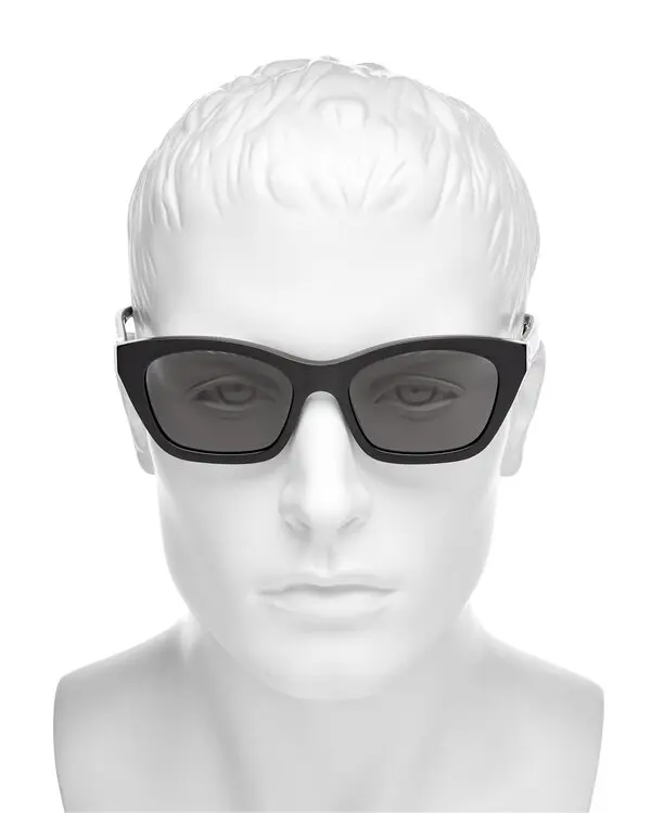 Fendi Forever Rectangular Sunglasses, 54mm - Black/smoke
