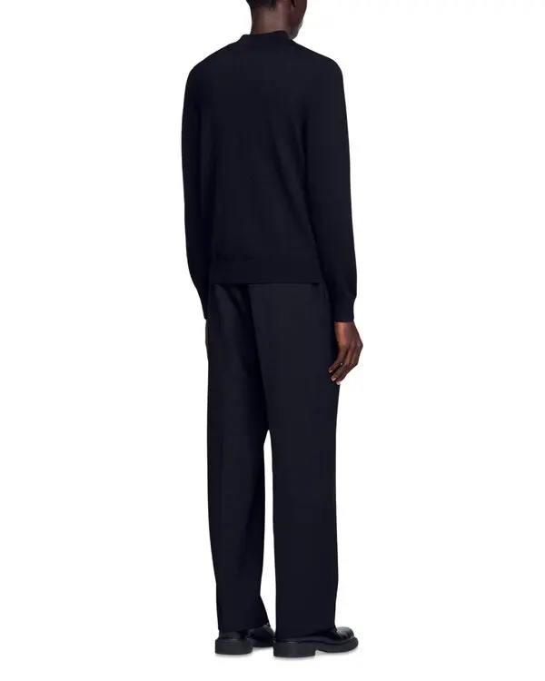Sandro Wool Sweater - Black