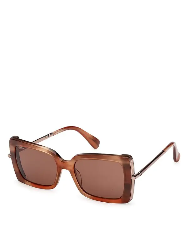 Max Mara Butterfly Sunglasses, 53mm - Red/brown