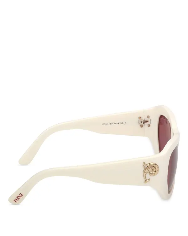 Emilio Pucci Cat Eye Sunglasses, 58mm - While