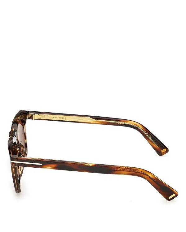 TOM FORD Square Sunglasses, 48mm - Havana/brown