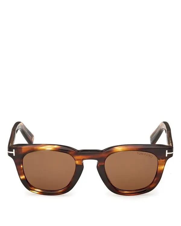 TOM FORD Square Sunglasses, 48mm - Havana/brown