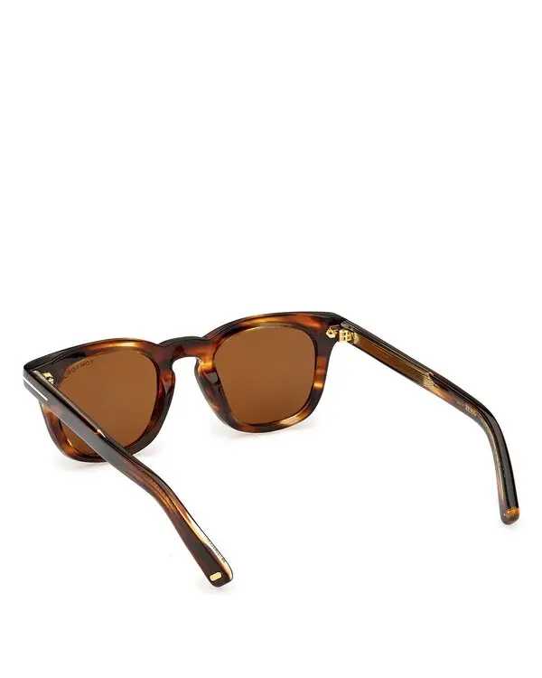 TOM FORD Square Sunglasses, 48mm - Havana/brown