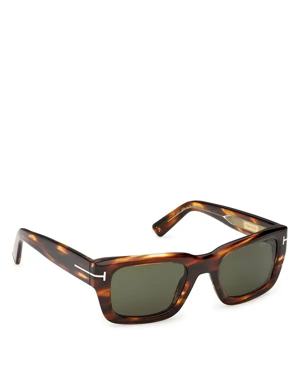 TOM FORD Rectangular Sunglasses, 52mm