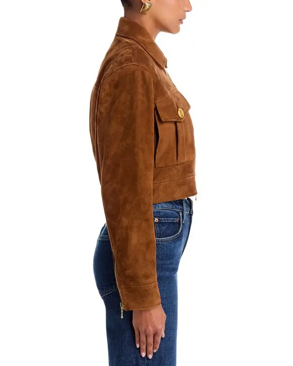 L'Agence Micah Suede Jacket