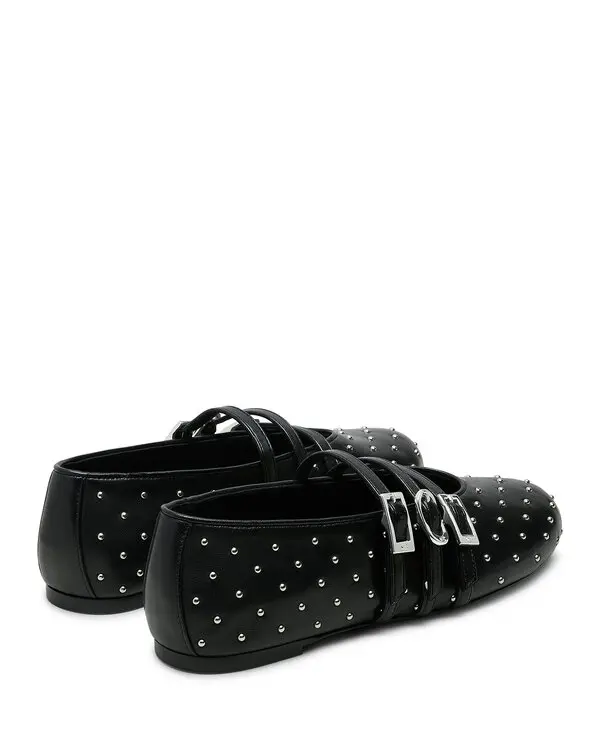 STUART WEITZMAN Sostud Mary Jane Ballet Flat - Black