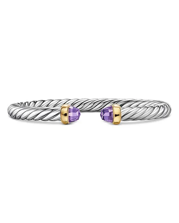David Yurman Cable Flex Bracelet - Amethyst/silver