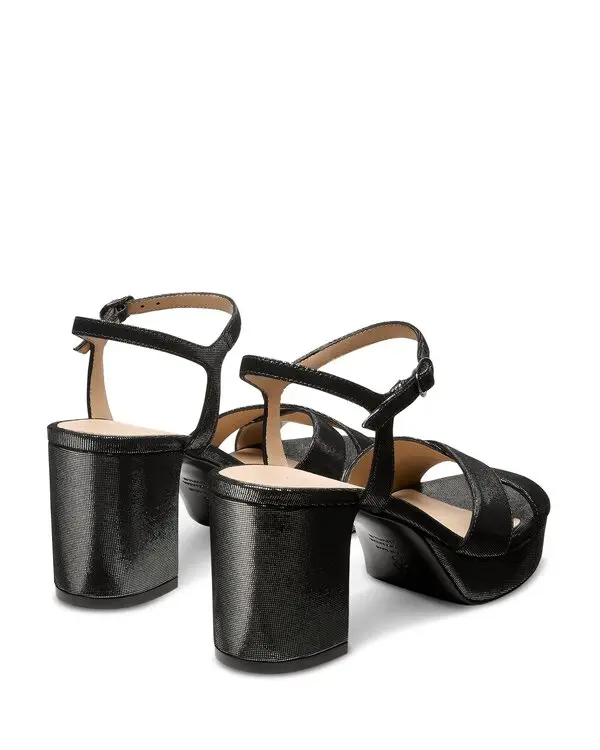 STUART WEITZMAN Dayna 80 Platform Sandals - Gunmetal