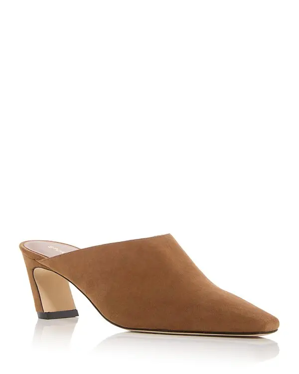 STUART WEITZMAN Stassi Mule Pumps - Toasted Almond