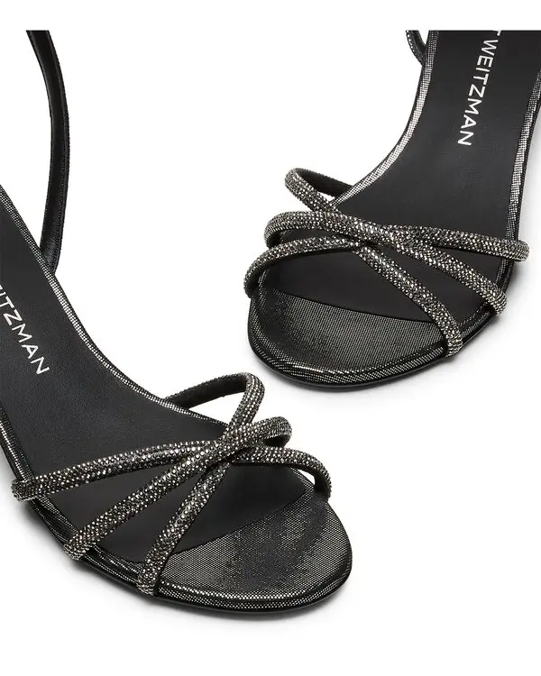 STUART WEITZMAN Nudist Sandals - Gunmetal