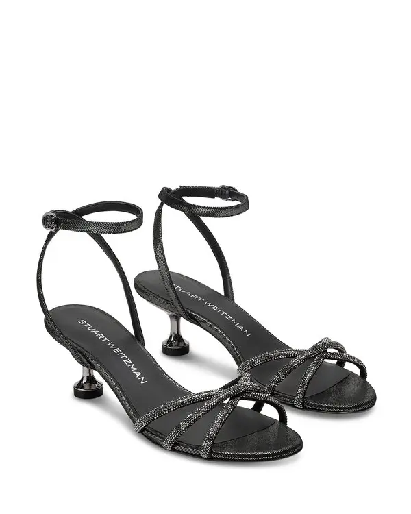 STUART WEITZMAN Nudist Sandals - Gunmetal