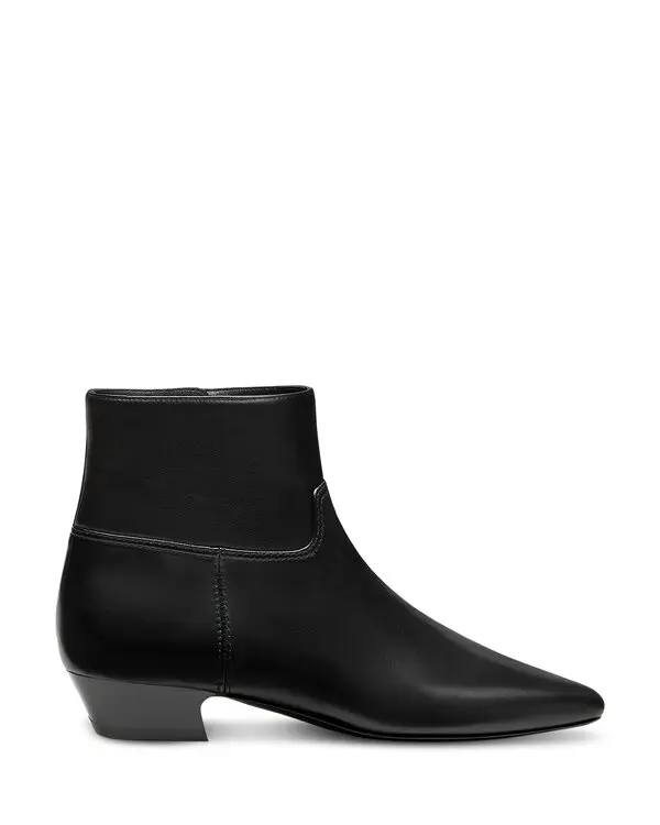 STUART WEITZMAN Stassi Zip Booties - Black