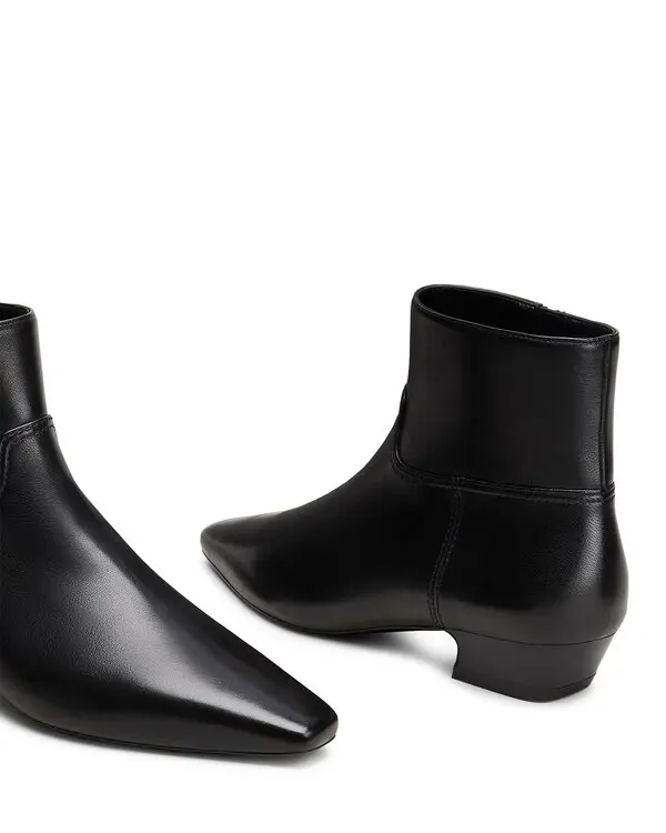 STUART WEITZMAN Stassi Zip Booties - Black