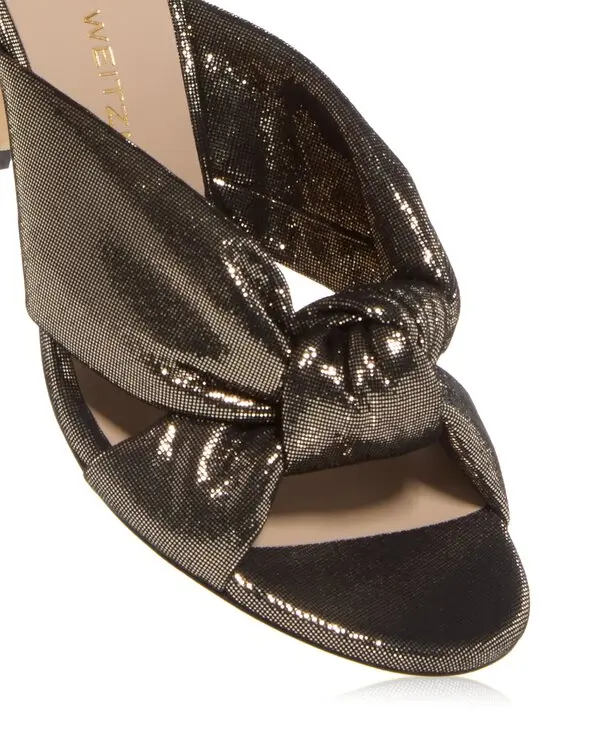 STUART WEITZMAN Soplaya Slide Sandals - Platino