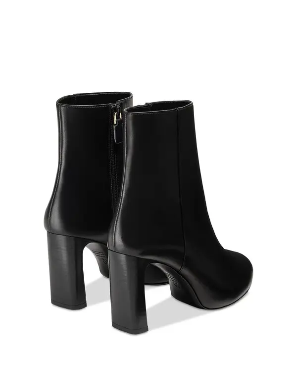 STUART WEITZMAN Babette Platform Booties - Black