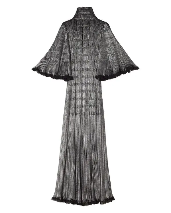 LANVIN Midi Dress In Metallic Viscose