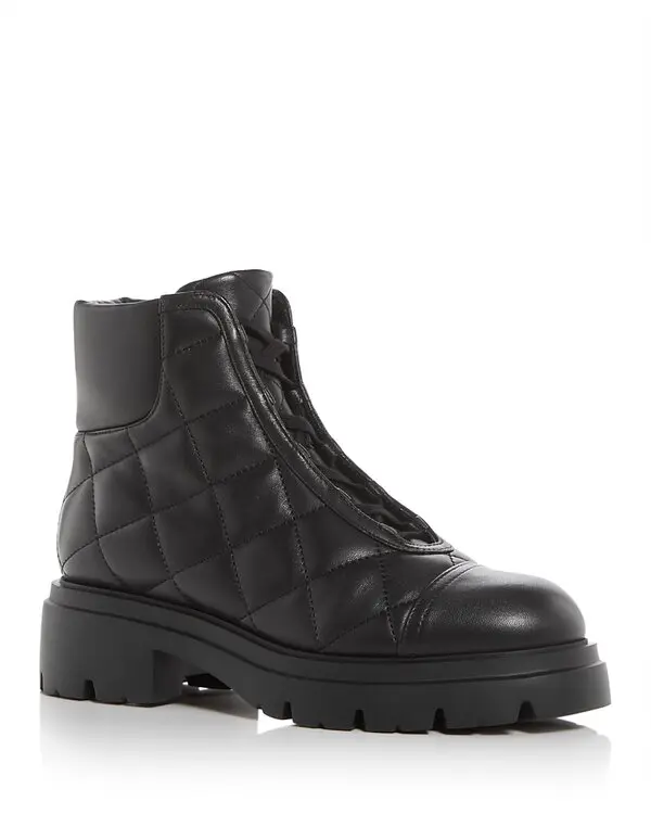 STUART WEITZMAN Hudson Quilted Boots - Black
