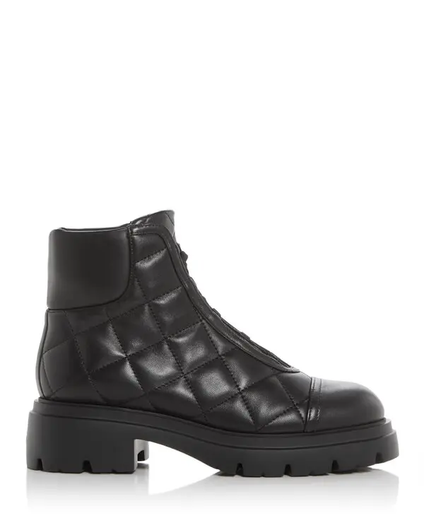STUART WEITZMAN Hudson Quilted Boots - Black