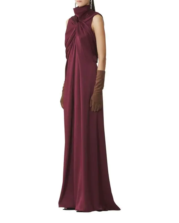 LANVIN Satin Long Jumpsuit - Bacchus