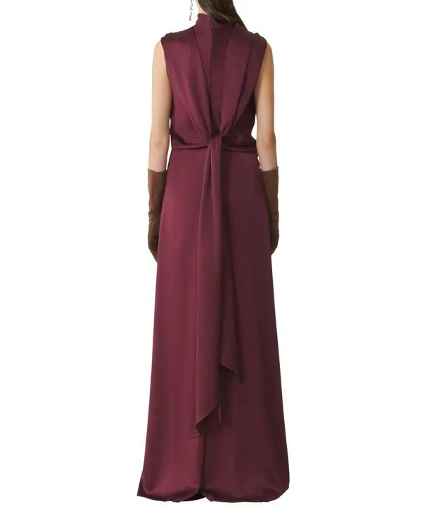 LANVIN Satin Long Jumpsuit - Bacchus
