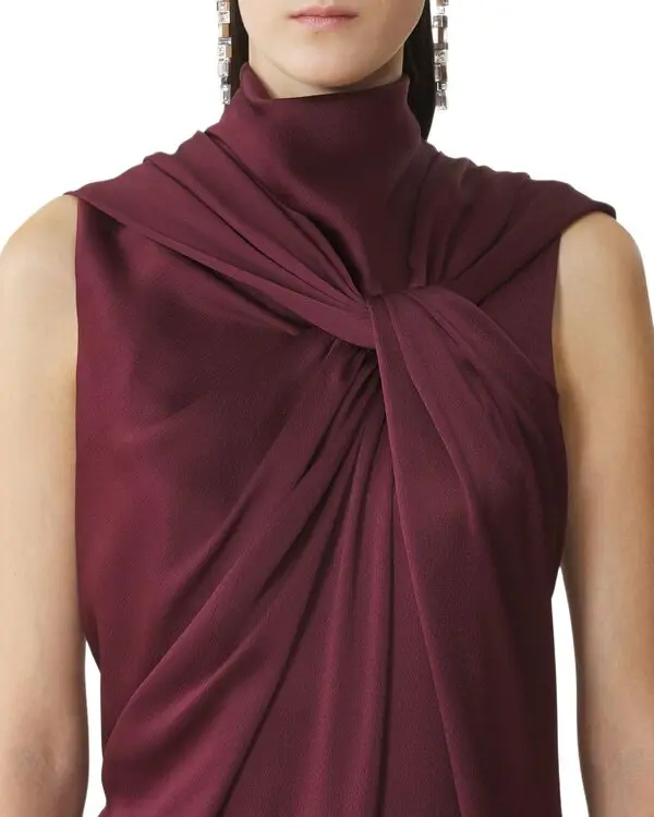 LANVIN Satin Long Jumpsuit - Bacchus