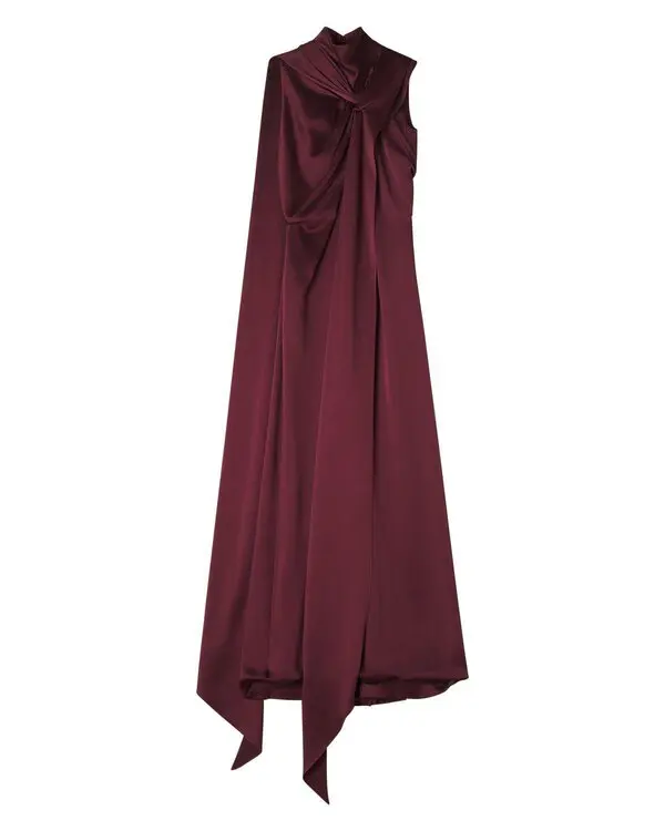 LANVIN Satin Long Jumpsuit - Bacchus