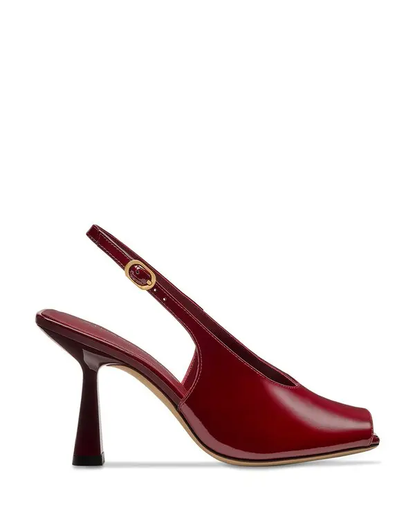 STUART WEITZMAN Val 85 Slingback Sandals - Rosewood
