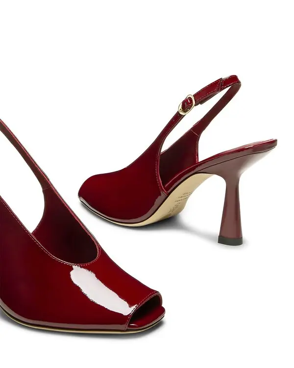 STUART WEITZMAN Val 85 Slingback Sandals - Rosewood