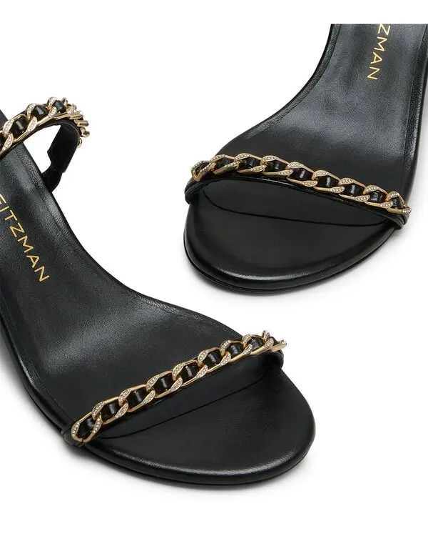 STUART WEITZMAN Soluxe Cysl 75 Slides - Black