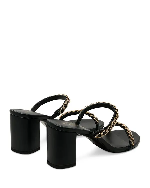 STUART WEITZMAN Soluxe Cysl 75 Slides - Black