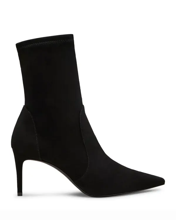 STUART WEITZMAN Power 75 Zip Booties - Black